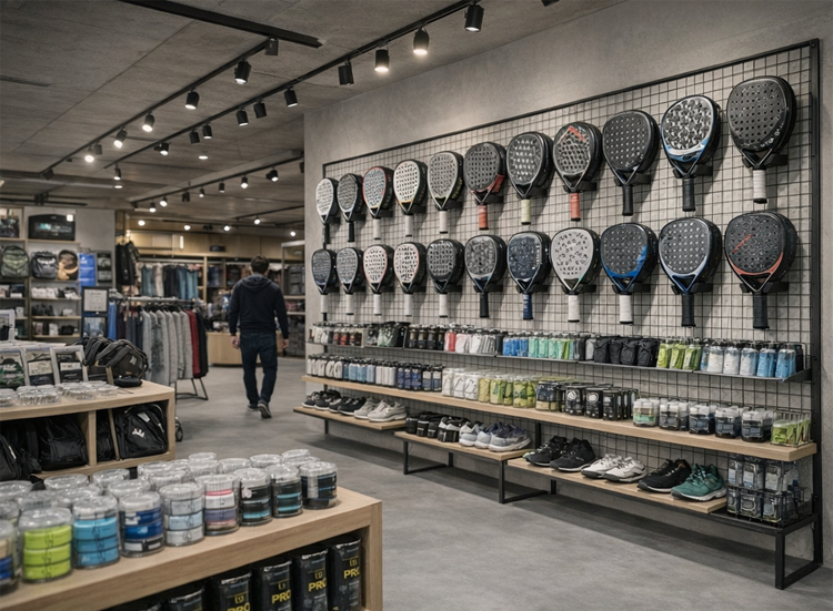 padel store display - Shelf2000.es